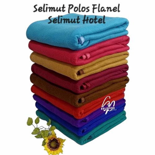 Jual selimut polos hotel dewasa lembut flanel tebal hangat dan nyaman ...