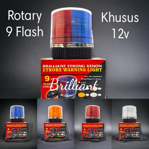 Promo Rotary / Rotari LED - 9blitz - Colok Lighter - Biru Merah - Kota ...