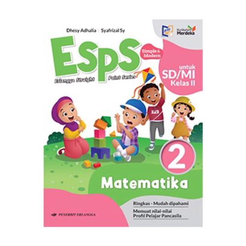 Jual Buku paket kelas 2 SD/MI Kurikulum Merdeka ( KUMER ) - Erlangga - ESPS MATEMATIKA - Jakarta ...