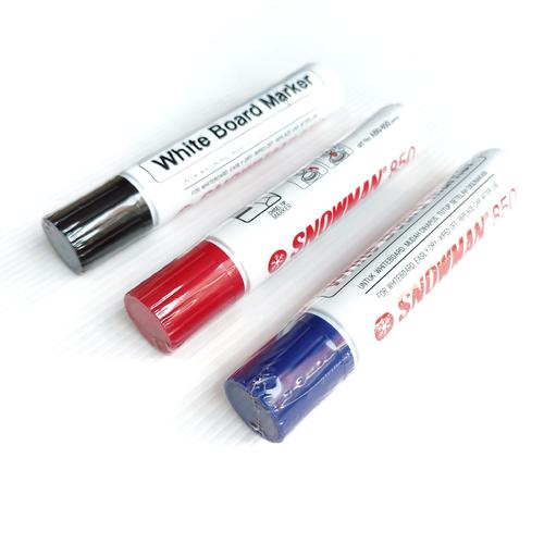 Jual Spidol Snowman Whiteboard 850 Jumbo - Chisel Tip - Hitam - Kab ...