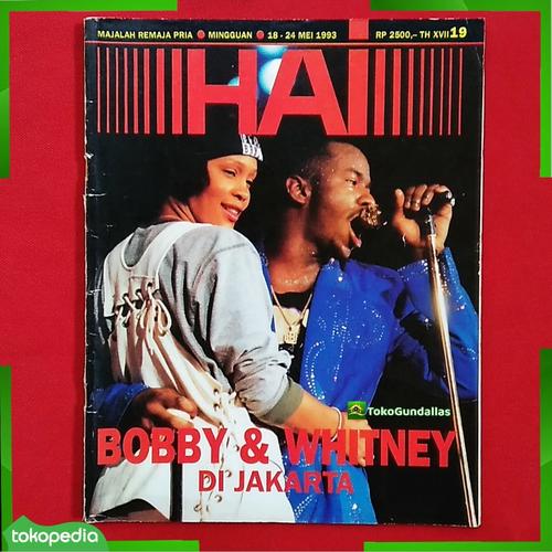 Jual Majalah HAI 1993 / Cover Whitney Houston & Bobby Brown /Sophia ...