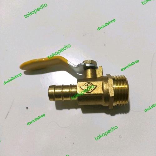 Jual stop kran/ball valve 1/2 inch kuningan - Drat luar - Jakarta Pusat ...