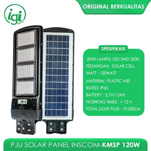 Jual LAMPU JALAN PJU LED 120 WATT SOLAR STREET LIGHT 120W PANEL SURYA ...