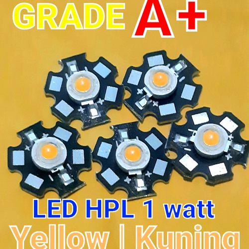 Jual Lampu LED HPL WARNA KUNING | PUTIH + Heatsink - kuning 1watt ...