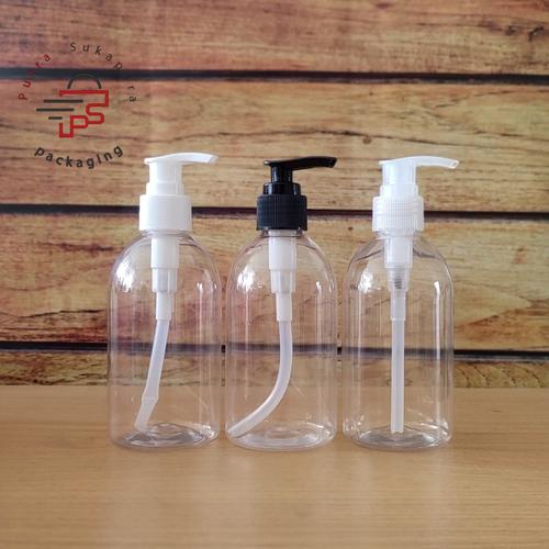 Jual BOTOL OVAL 250ML NATURAL + TUTUP PUMP NECK24 / BOTOL PLASTIK - Putih - Kab. Bogor - Putra ...