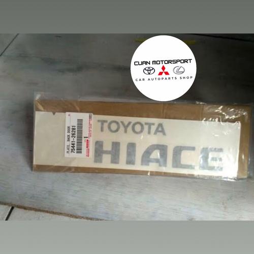 Jual Sticker HIACE Toyota Hiace Bagasi Original - Jakarta Pusat - Cuan ...