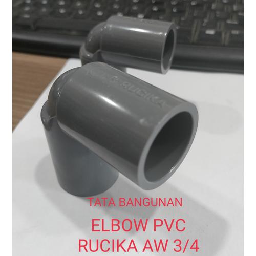 Jual Rucika Elbow Fitting PVC AW 3/4 " Knee / L / Keni Polos 90 - Kota ...