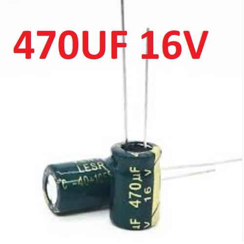 Jual Kapasitor Capacitor ELCO Polar 470uf 16v 470 uf 16 V 470 mikro 16 ...