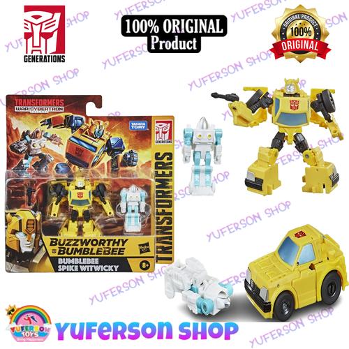 Jual Transformers Buzzworthy Bumblebee WFC Core Bumblebee & Spike ...