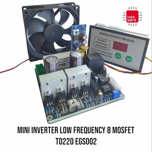 Jual Mini Inverter low frequency mosfet 8 mosfet TO220 Egs002 frekuensi ...