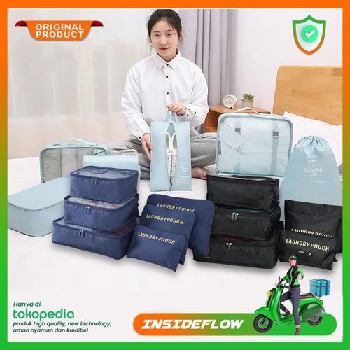 Jual Set 6 in 1 Tas Travel Bag Organizer Pouch Tas Penyimpan Baju ...