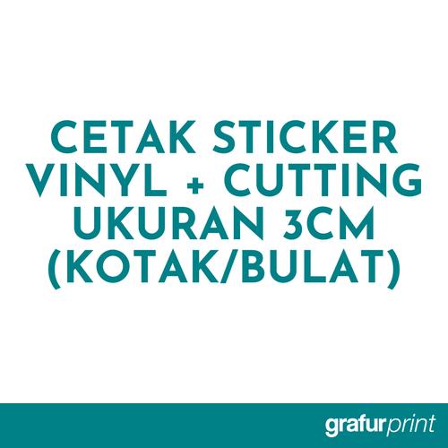 Jual Cetak stiker vinyl + cutting ukuran 3cm - Jakarta Barat - Grafur ...