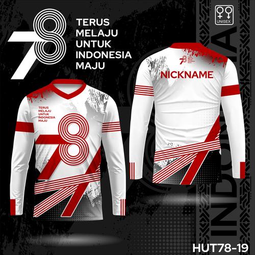 Jual baju hut kemerdekaan ri ke 78 kaos Jersey dirgahayu Indonesia merdeka - Putih, size 4 ...