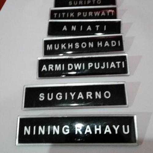 Jual Nametag | Papan nama Acrylic I hitam, dove, gold, putih - Gold ...