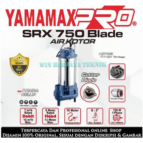 Jual YAMAMAX PRO SRX 750 Mb With Cutter Blade Pompa Celup Air Kotor 2 ...