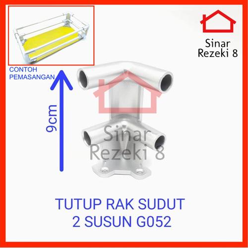 Jual Tutup Rak Sudut 2 Susun G052 / Cabang Sambungan Ujung Pipa Aluminium - Kota Tangerang ...