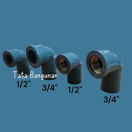 Jual Elbow Drat Dalam 3/4" Kuningan Keran Kran Faucet Elbow Knee Keni L ...