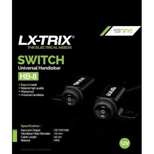 Jual SWITCH HB8 SAKLAR ON OFF LAMPU MOTOR 3 FUNGSI UNTUK DI SPION MOTOR ...