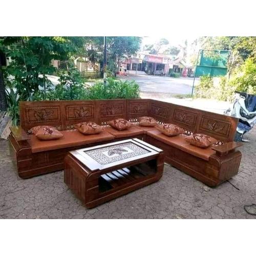 Jual Kursi sofa tamu sudut kayu jati kualitas bagus +Busa - BUSA ...