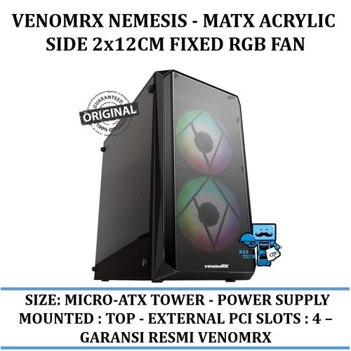 Jual Casing Pc Venomrx Nemesis Matx Acrylic Side 2x12cm Fixed Rgb -Original - Jakarta Pusat ...