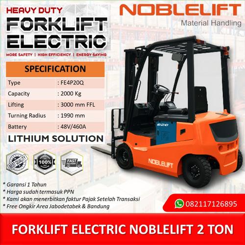 Jual Forklift Electric bandung 2 ton 3 meter lithium - Kab. Bandung ...