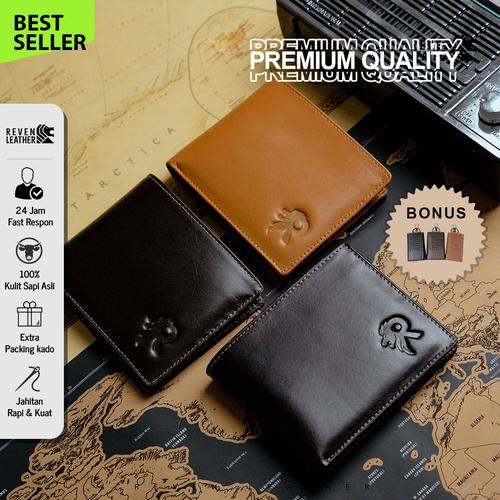 Jual Dompet Pria Dompet Kulit Sapi Pria Lipat Branded Reven Rogue ...