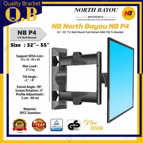 Promo Bracket TV Swivel North Bayou NB P4 32 40 42 43 49 50 55 Inch ...