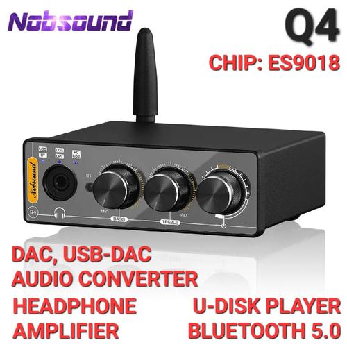 Jual NOBSOUND Q4 USB-DAC & DAC Audio Converter, Headphone Amp, BT5.0 U ...