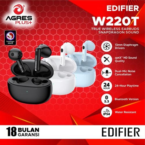 Promo EDIFIER TWS W220T 220T Snapdragon Sound Wireless Earbuds - Putih ...