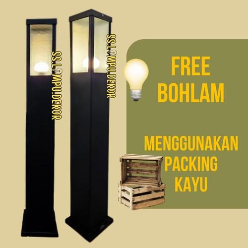 Jual Lampu Taman Minimalis Outdoor Stand Kotak Waterproof Premium - 4 ...