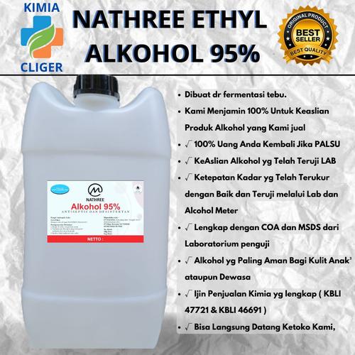 Jual ALKOHOL SOLVENT FOOD 96% NATHREE / 70% 20 LITER FOOD NATHREE ...