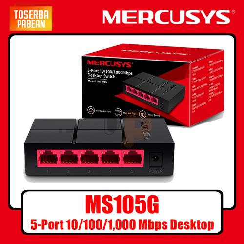 Jual Switch Hub MERCUSYS MS105G 5-Port Gigabit 10/100/1000Mbps Gigabit ...