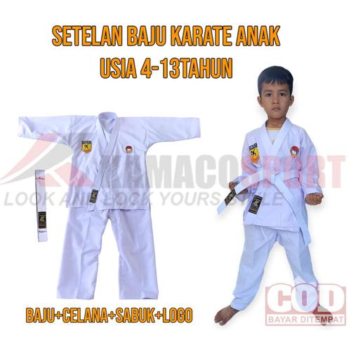 Jual baju beladiri karate anak-anak logo forki dan inkai - 3, Polos - Kab. Tangerang - ndanda ...