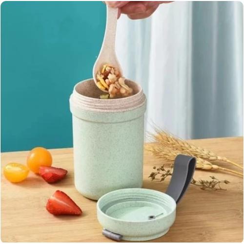 Jual Cangkir Sup Portable Cup Soup Jerami Gandum 300ml Gelas Sup ...