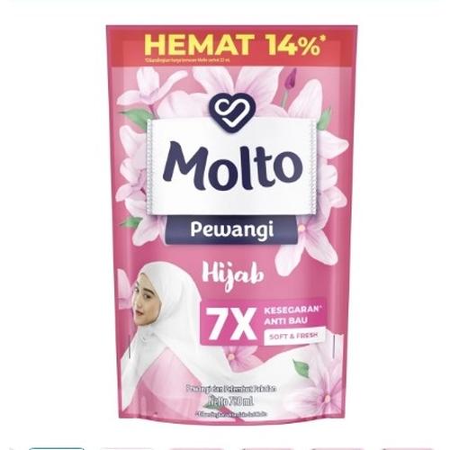 Jual Molto Pewangi Hijab Soft & Fresh Pink Refill 780 mL Pouch 780mL ...