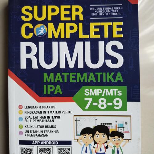 Jual super complete rumus matematika -IPA for SMP/MTs kelas 7,8,9 ...