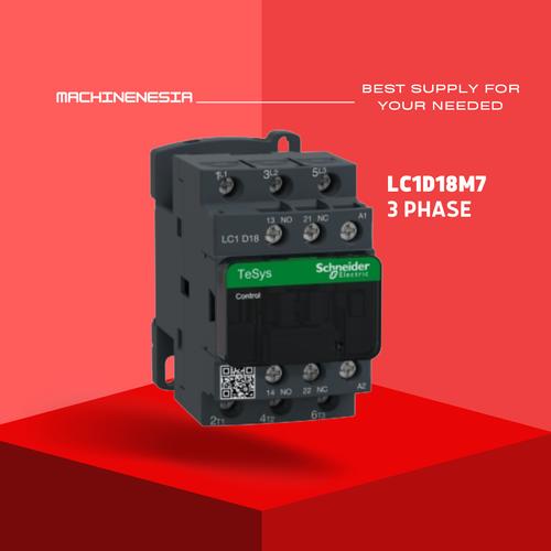 Jual KONTAKTOR SCHNEIDER 3 PHASE 18 AMPERE 220V CONTAKTOR LC1D18M7 3P 18A - Jakarta Pusat ...