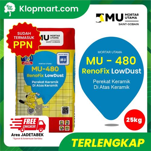 Jual Mortar Utama MU-480 RenoFix Perekat Keramik di Atas Keramik 25kg ...