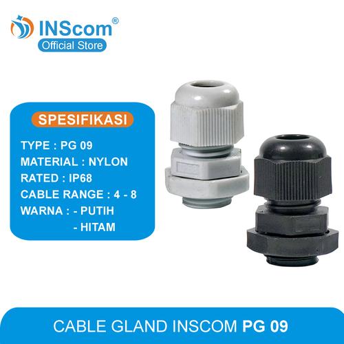 Jual KABEL GLAND PG 9 / CABLE GLAND PG 09 / GLAND KABEL INSCOM - Putih ...