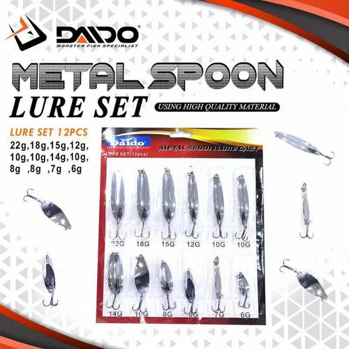 Jual DAIDO METAL SPOON SET 1 LEMBAR ISI 12 PCS DENGAN UKURAN GRAM YANG ...
