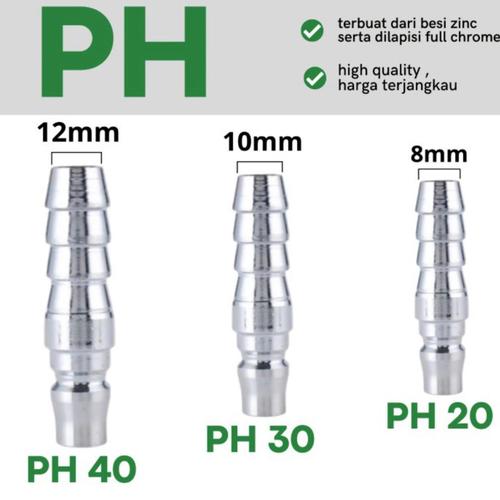 Jual QUICK COUPLER PH30 10MM sambungan selang kompresor recoil kopler ...