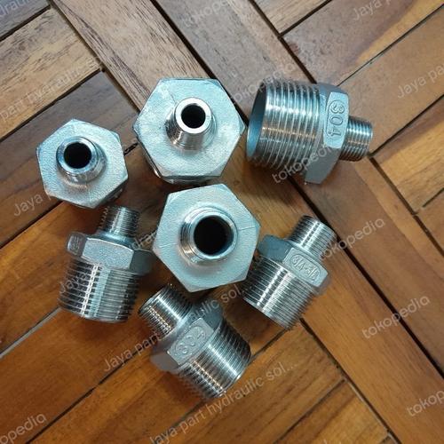 Jual Double Nepel Reducer Stainless 1 1/2"× 3/4 " Inch / V Sok Nipple - Jakarta Barat - Jaya ...