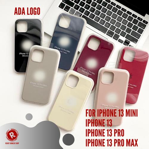 Promo Full Cover Silicone Case Rubber iPhone 13 Mini 13 13 Pro Max Logo ...