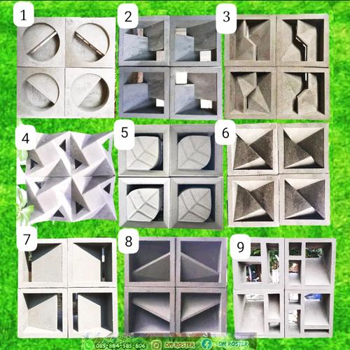 Jual roster beton roster minimalis roster modern Roaster motif - abu 07 ...