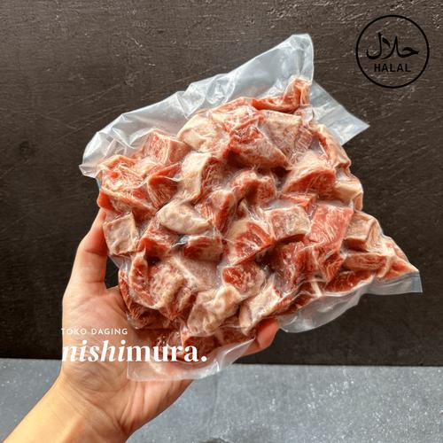 Jual Daging Saikoro Wagyu Beef Cube Potong Kotak 1kg - Saikoro B 500gr ...