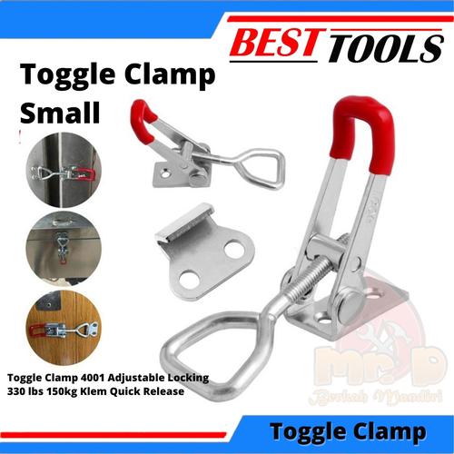 Jual Toggle Clamp 4001 Adjustable Locking 330 lbs 150kg Klem Quick ...