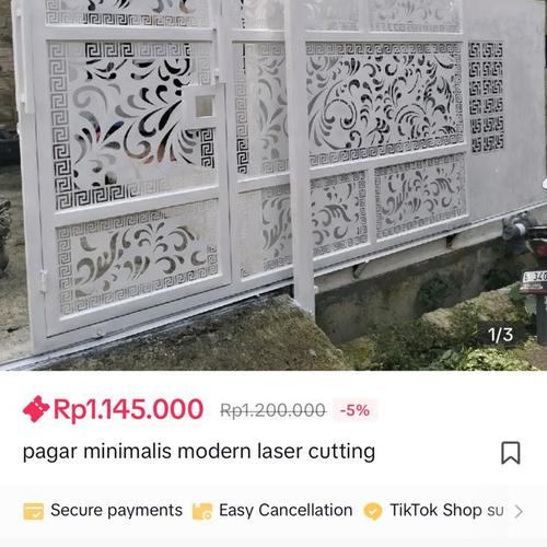 Jual PO pak Cahyo pagar minimalis modern laser cutting - Kab. Bogor - F ...