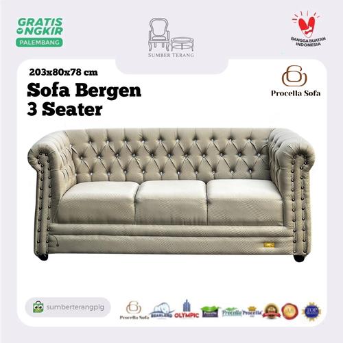 Jual Sofa Procella Bergen Kursi Tamu 3 seater Sofa Kancing Seribu ...