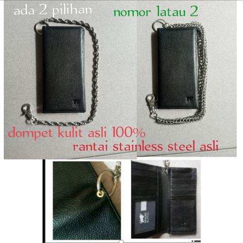 Jual DOMPET KULIT ASLI SAPI DITAMBAH RANTAI DOMPET/DOMPET PANJANG PRIA ...