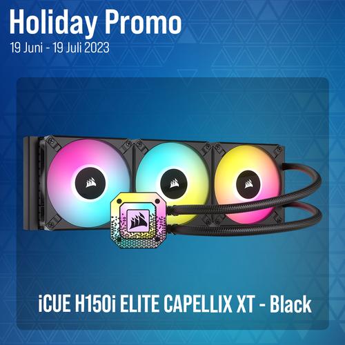 Promo CORSAIR iCUE H150i ELITE CAPELLIX XT Liquid CPU Cooler - Hitam ...